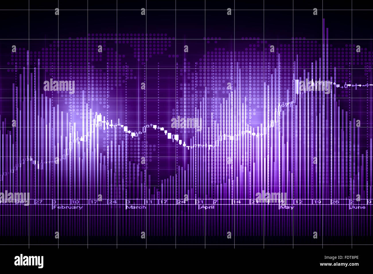 Business graph with arrow showing profits and gains Stock Photo - Alamy