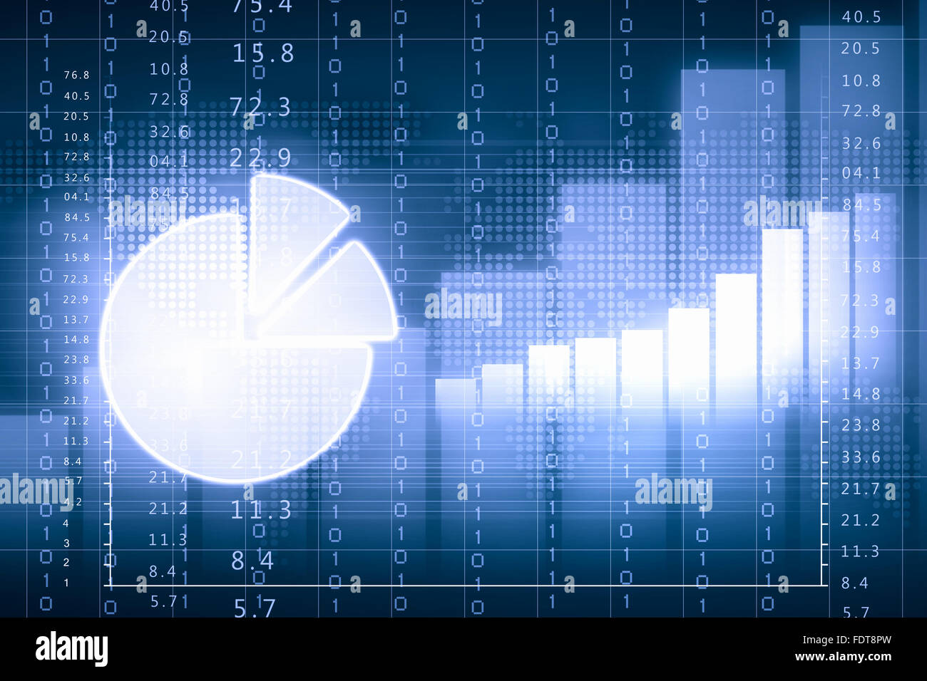 Business graph with arrow showing profits and gains Stock Photo - Alamy
