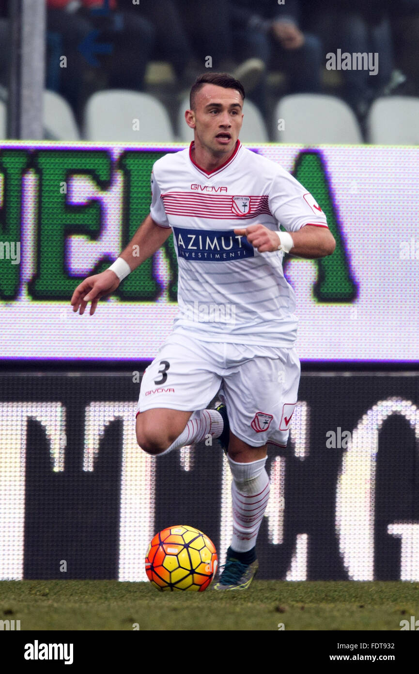 Modena, Italy. 30th Jan, 2016. Gaetano Letizia (Carpi) Football/Soccer ...