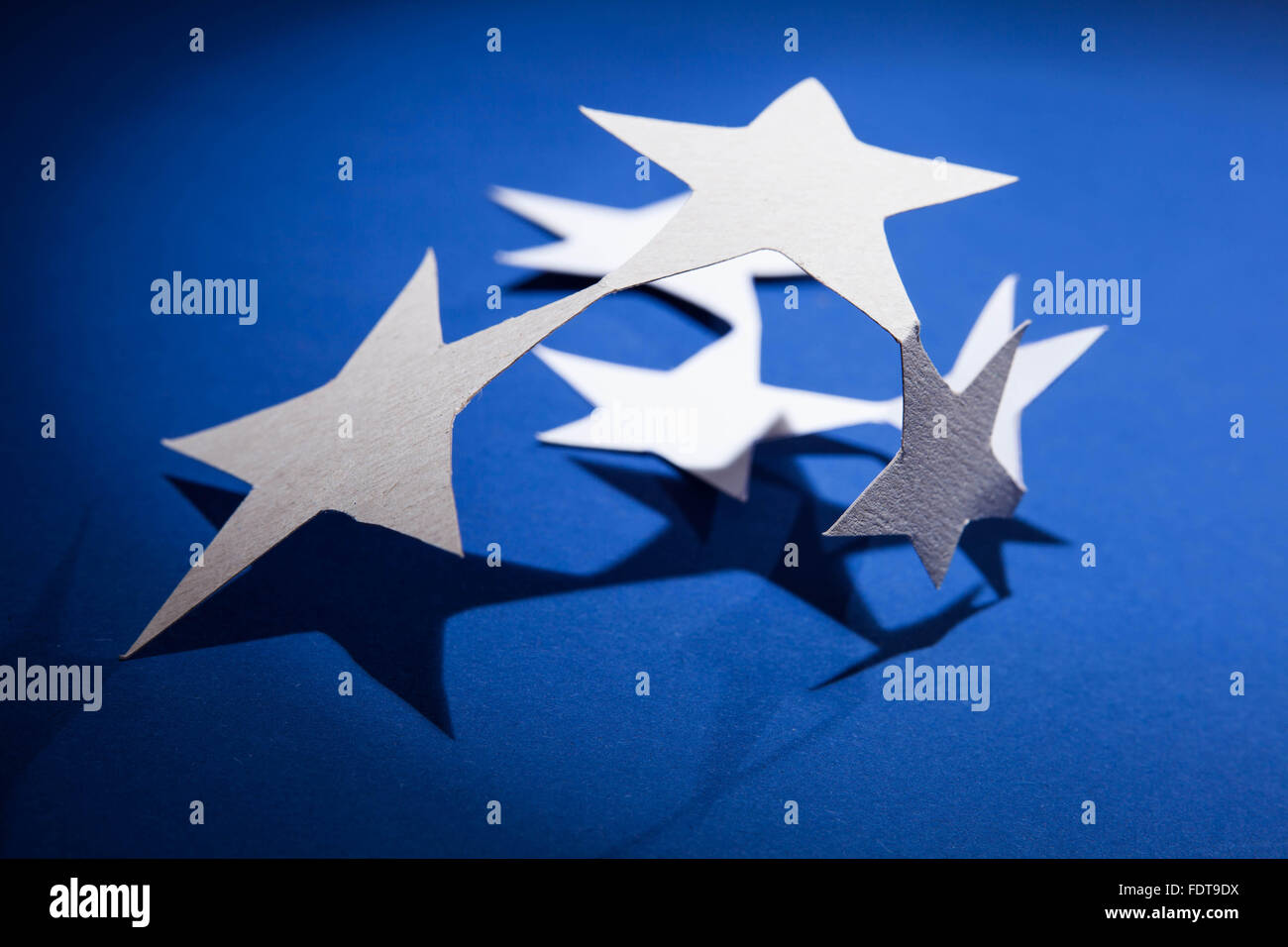 Paper christmas stars Stock Photo - Alamy