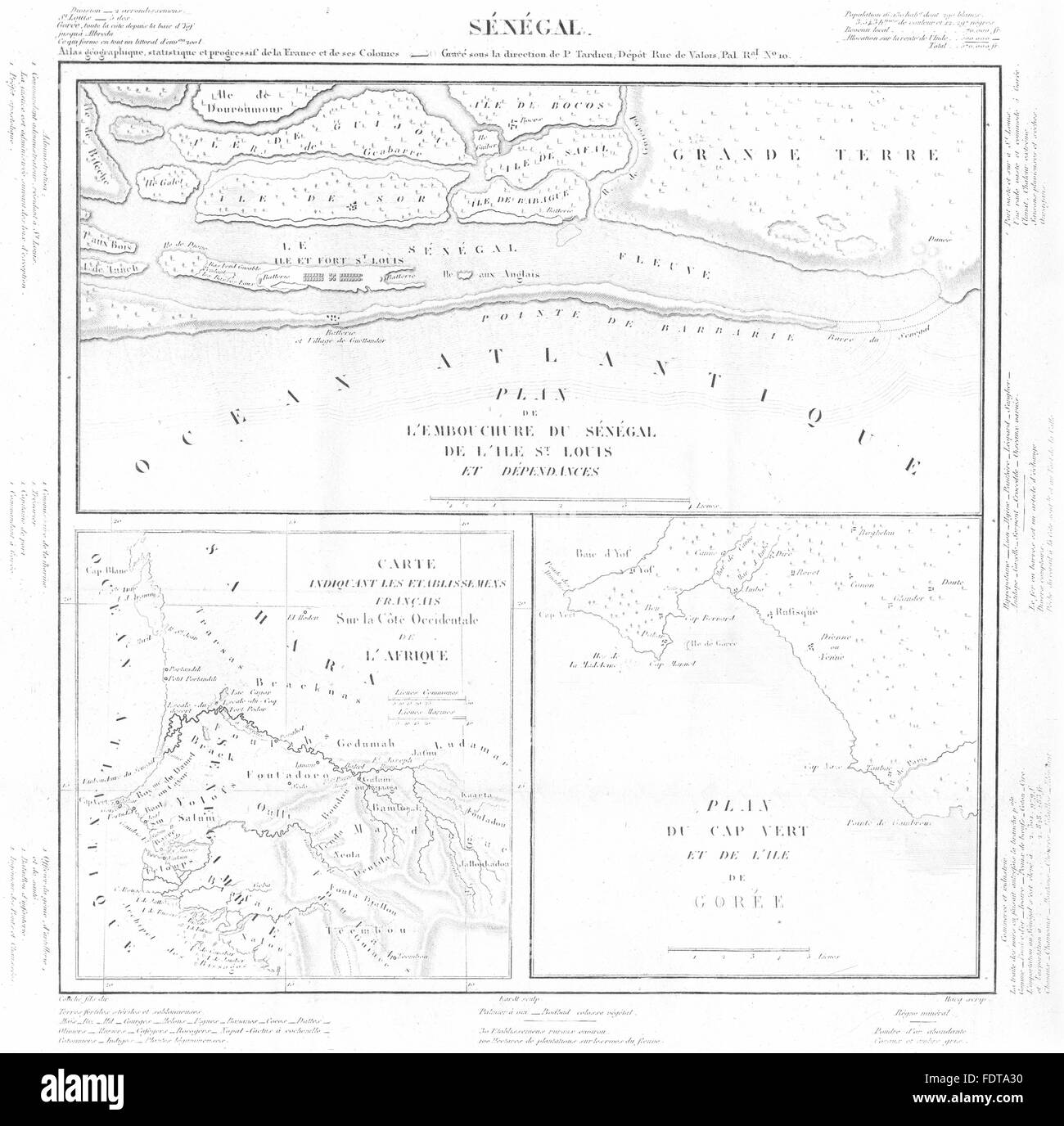 SÉNÉGAL:Embouchure;St Louis;Côte Occidentale Afrique;Cap vert;Gorée ...