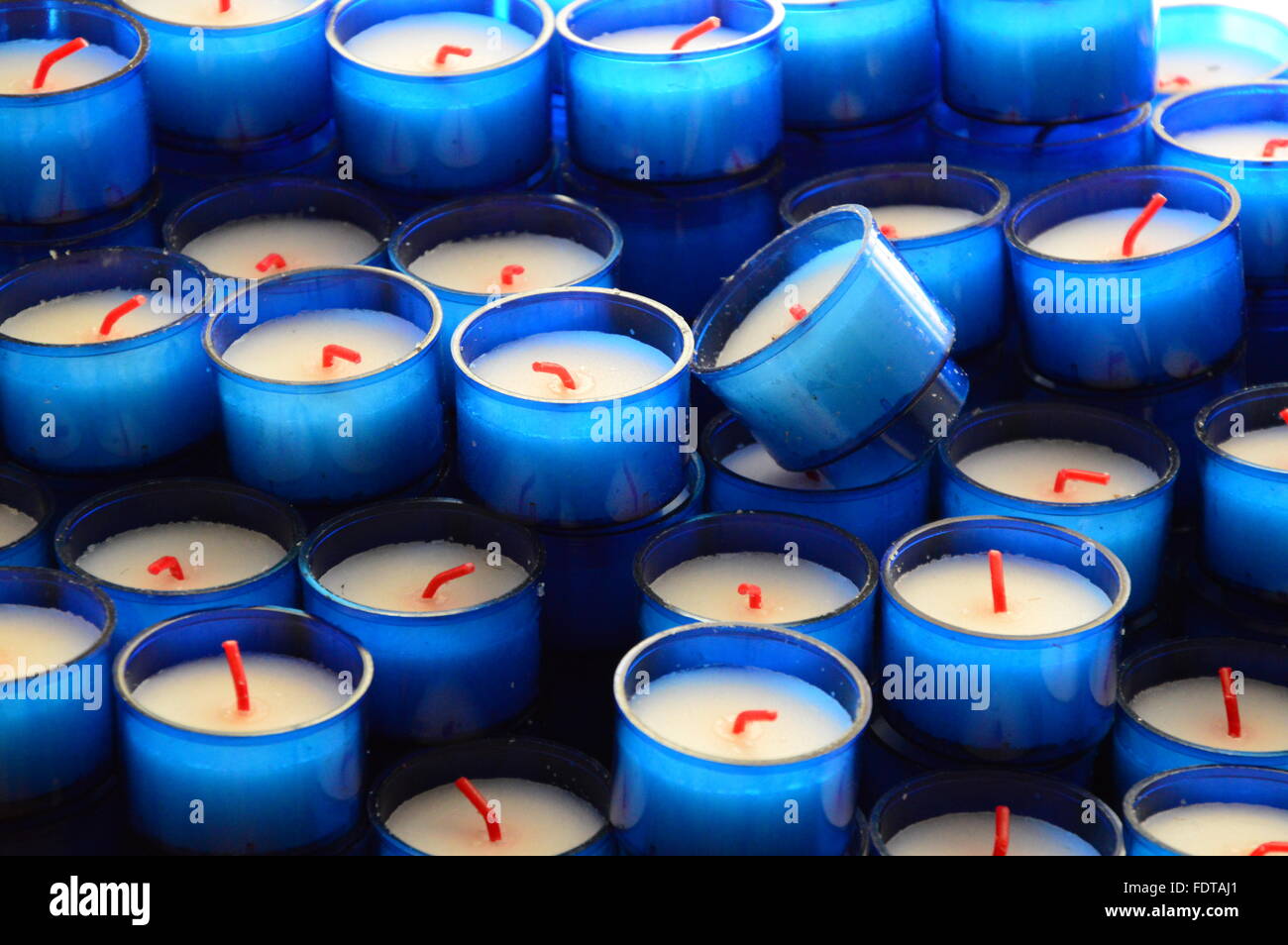 Blue candles hi-res stock photography and images - Alamy