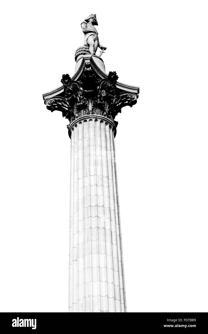 column in london england old architecture and sky Stock Photo - Alamy