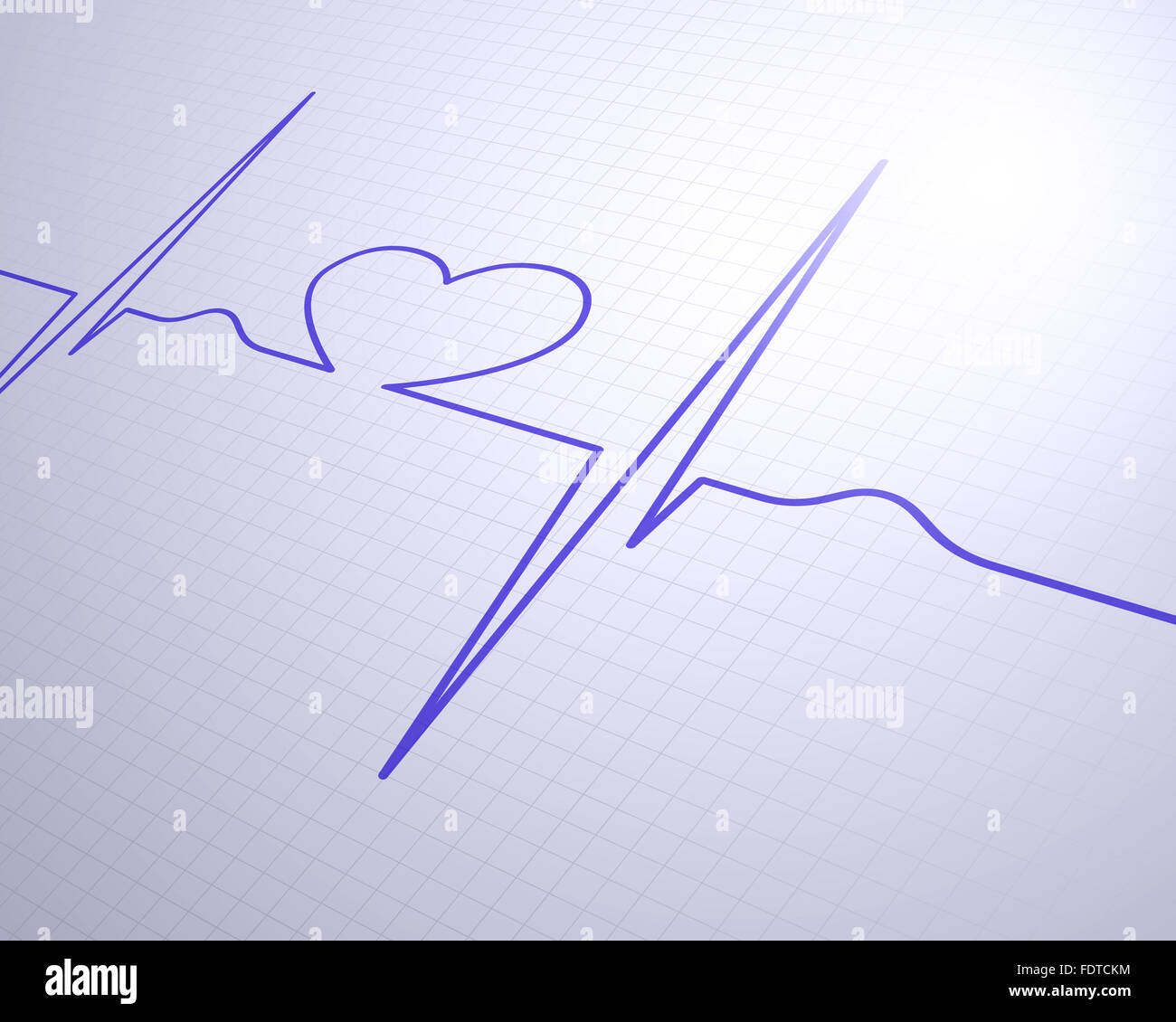 A medical background with a heart beat / pulse with a heart rate ...