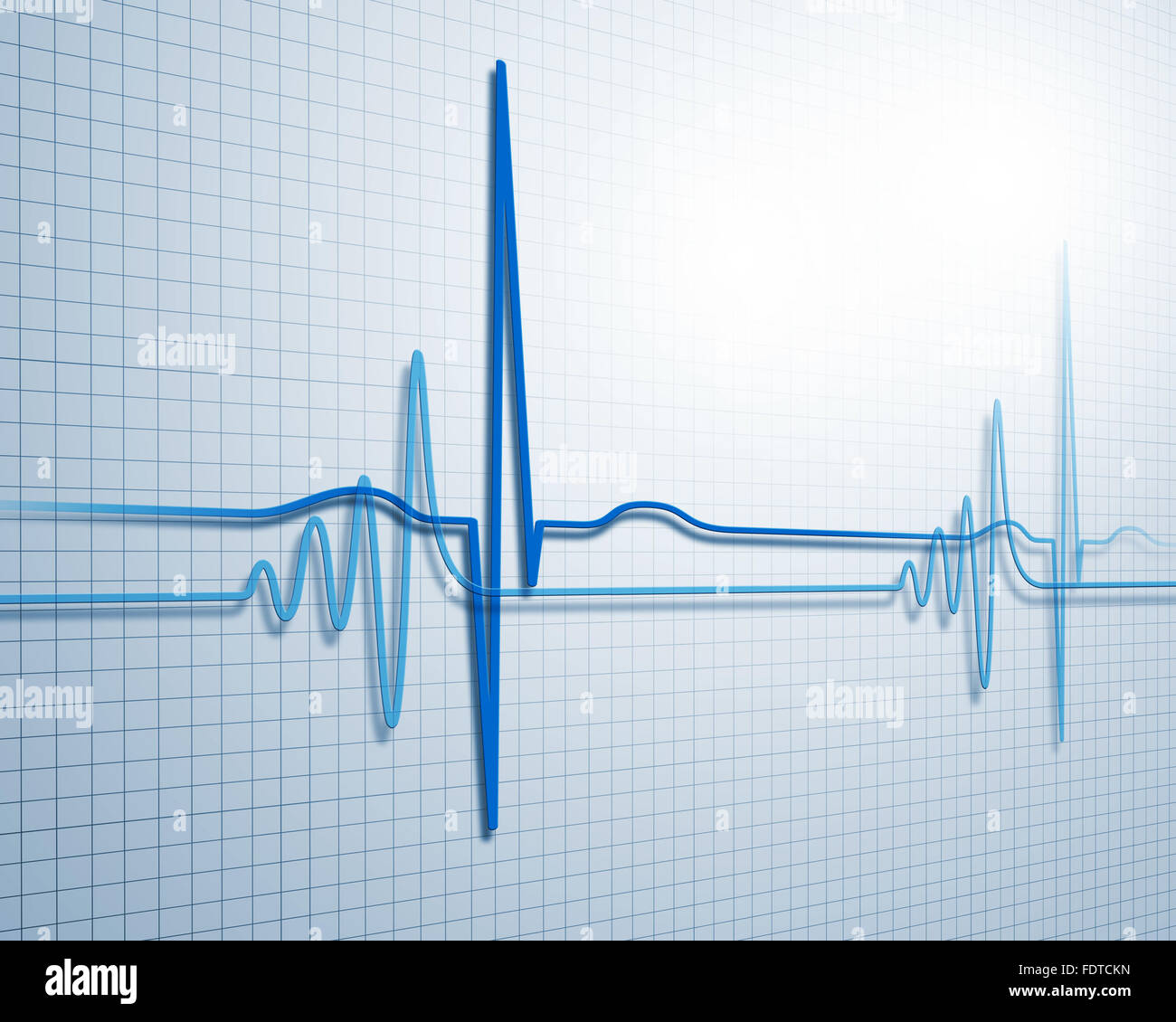 A medical background with a heart beat / pulse with a heart rate ...