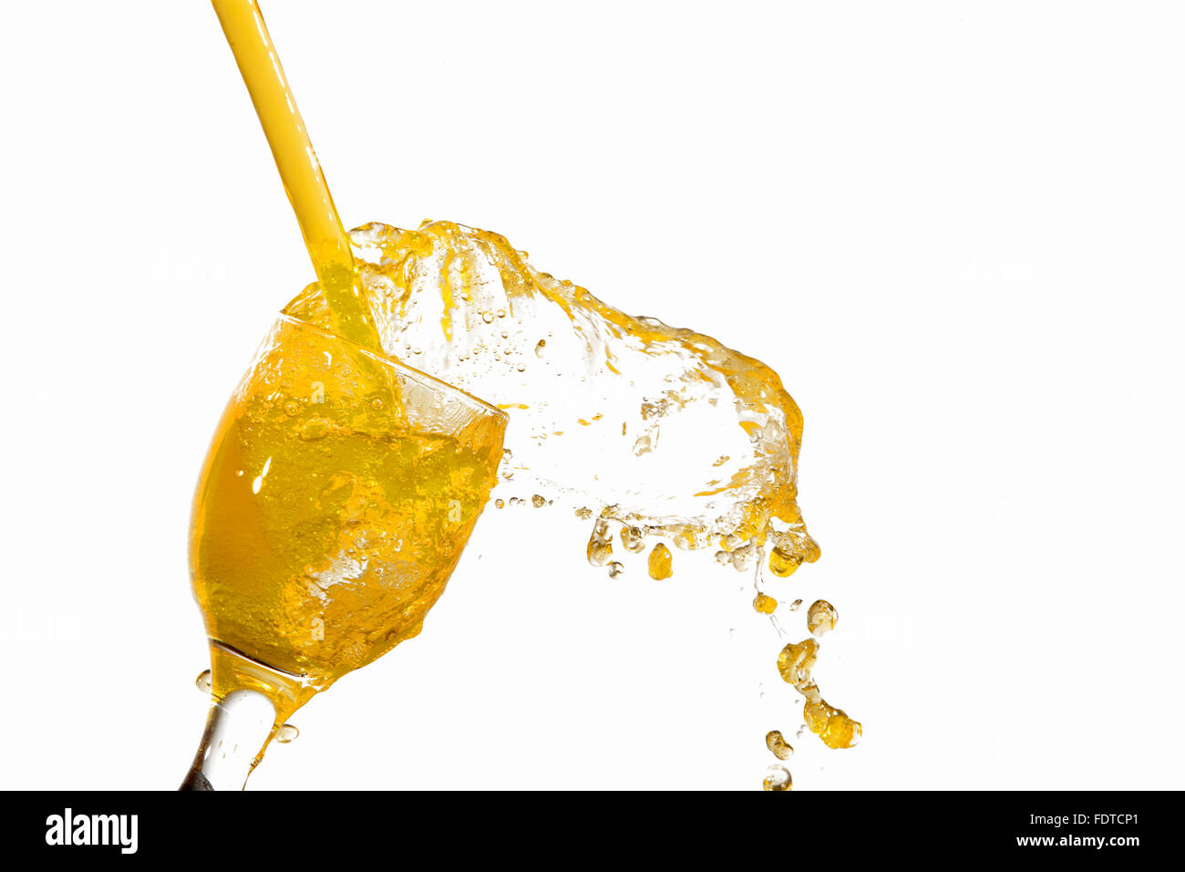 Juice splash isolated on white Stock Photo - Alamy