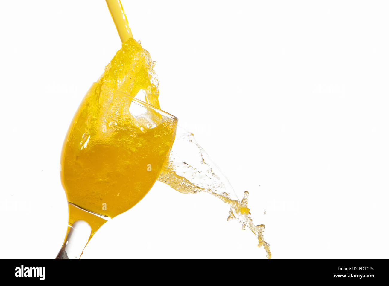 Juice splash isolated on white Stock Photo - Alamy