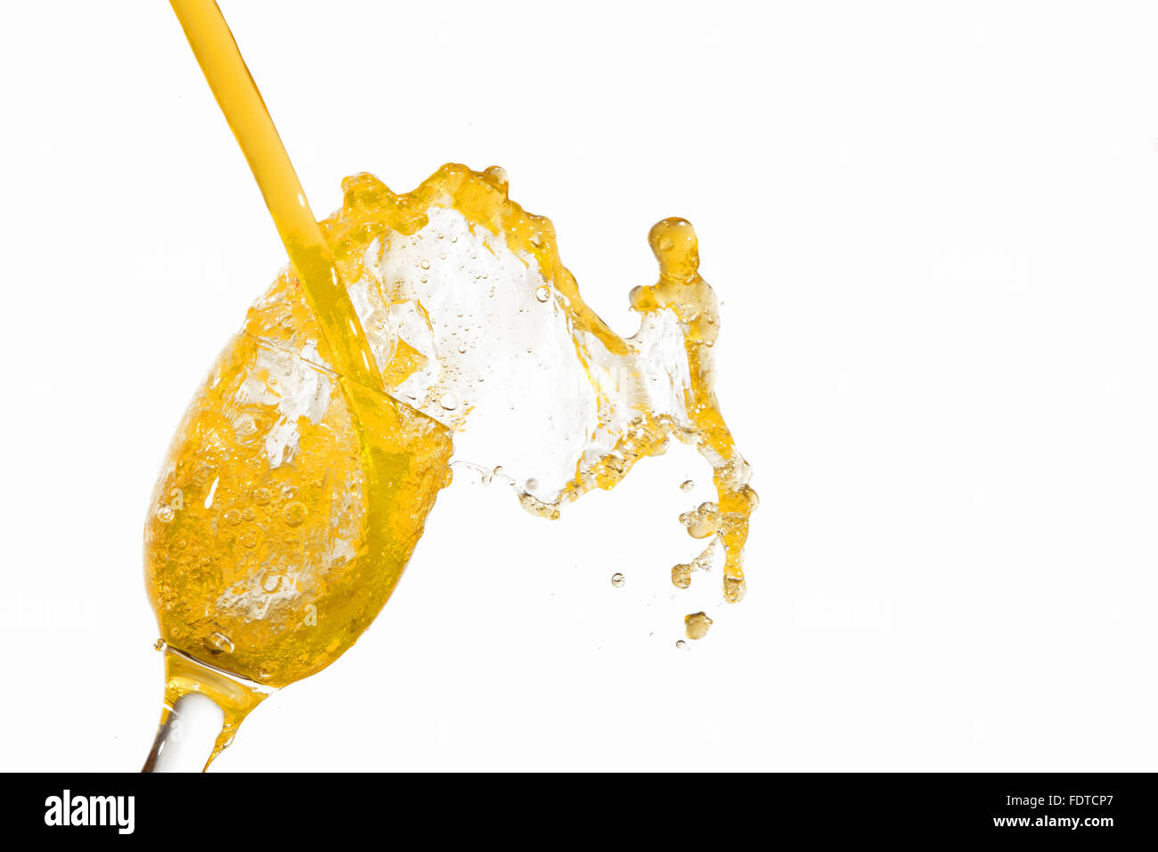 Juice splash isolated on white Stock Photo - Alamy