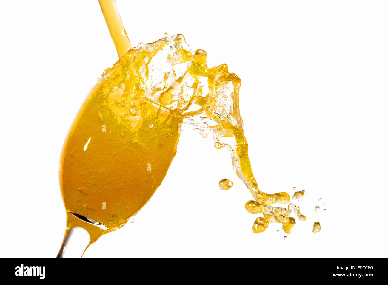 Juice splash isolated on white Stock Photo - Alamy