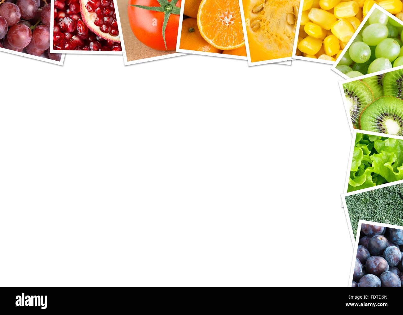 Fresh color fruits and vegetables. Healthy food concept Stock Photo - Alamy