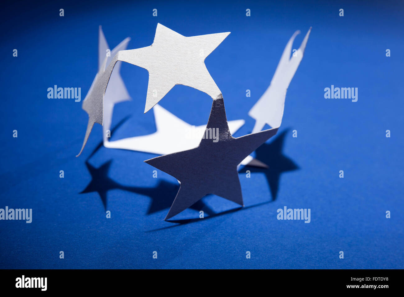 Paper christmas stars Stock Photo - Alamy