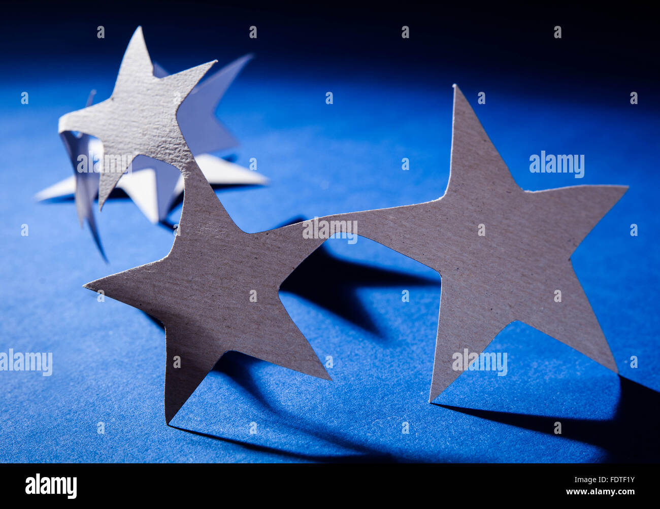 Paper christmas stars Stock Photo - Alamy