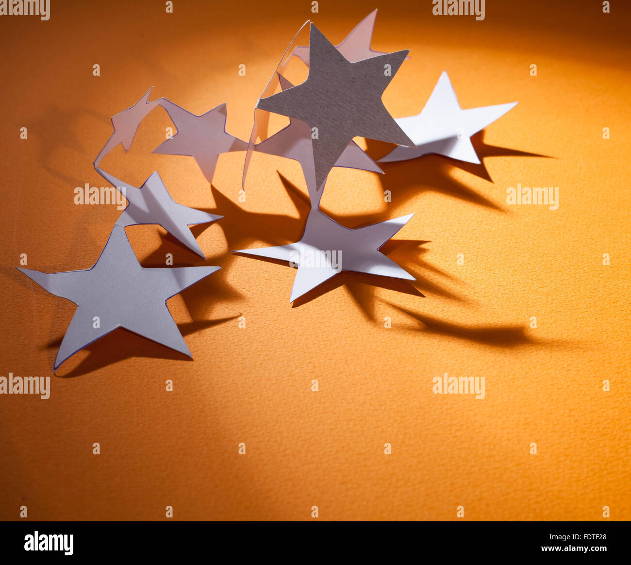 Paper christmas stars Stock Photo - Alamy