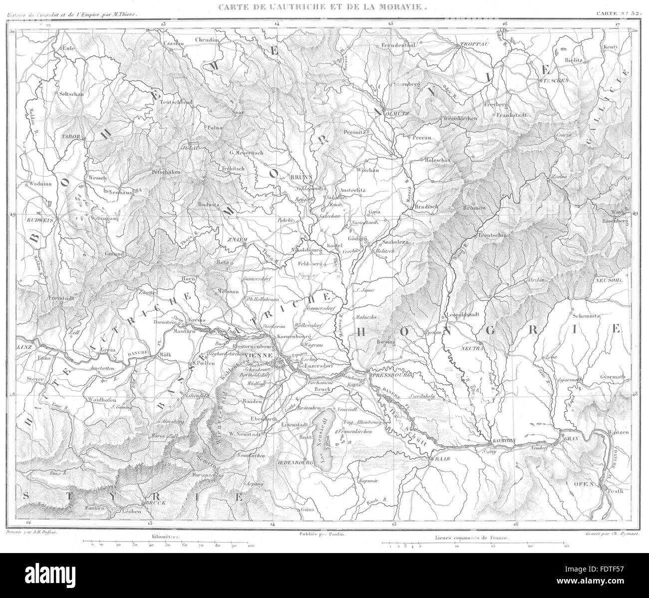 Austria hungary map Black and White Stock Photos & Images - Alamy