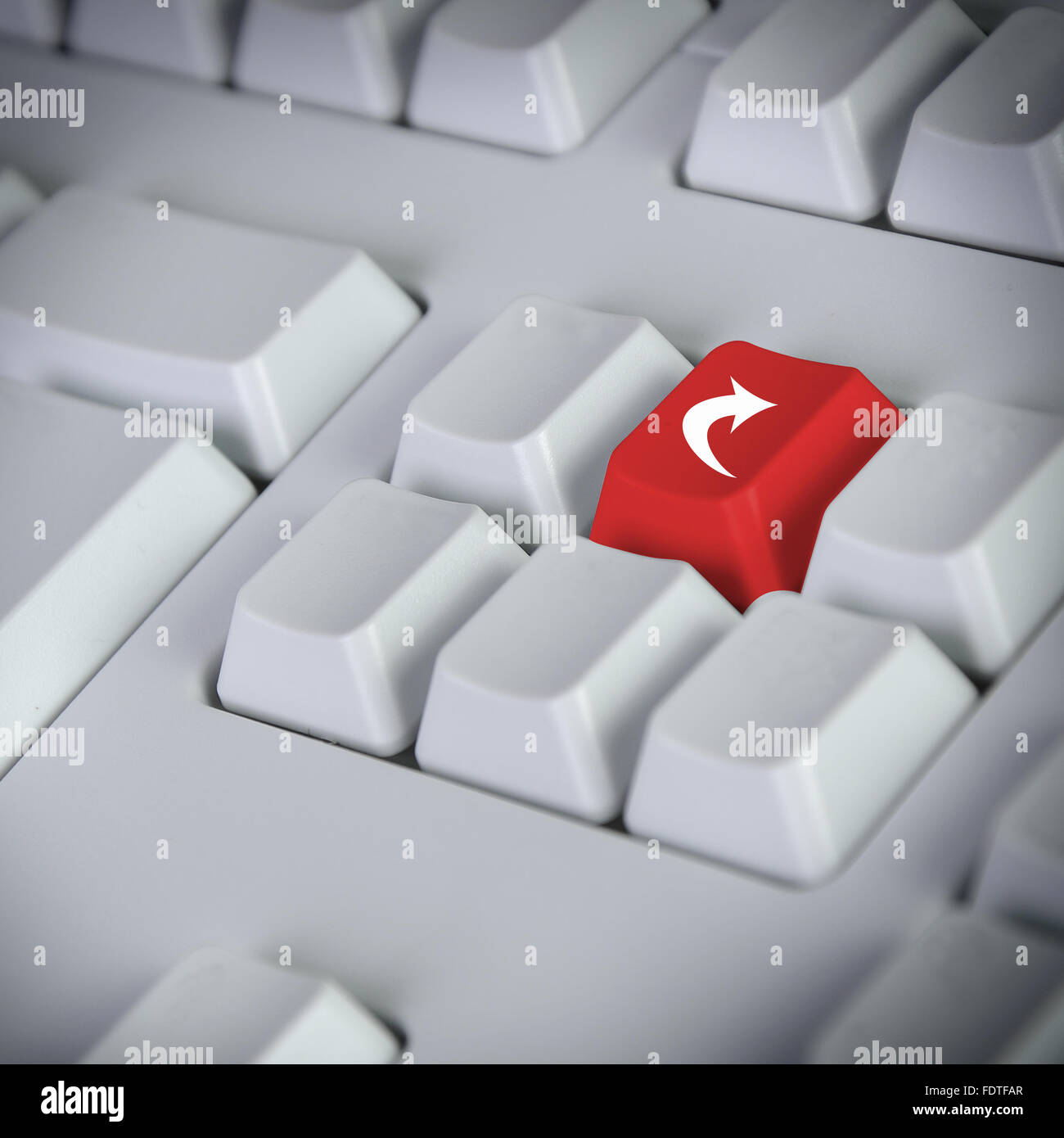 arrow keys on a desktop computer keyboard Stock Photo - Alamy