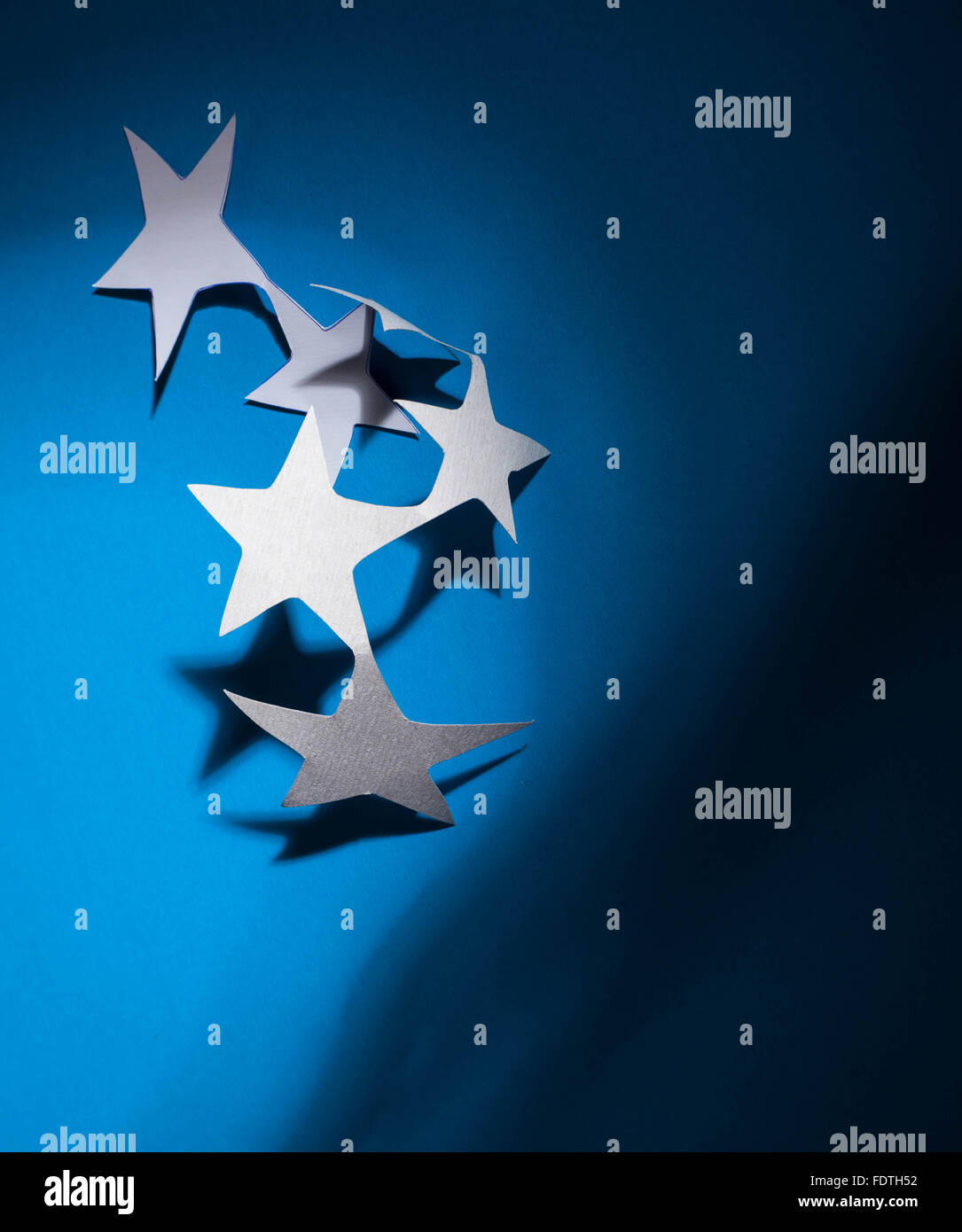 Paper christmas stars Stock Photo - Alamy