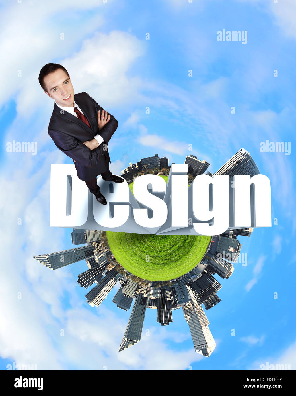 Design and creativity in business concept illustration Stock Photo - Alamy