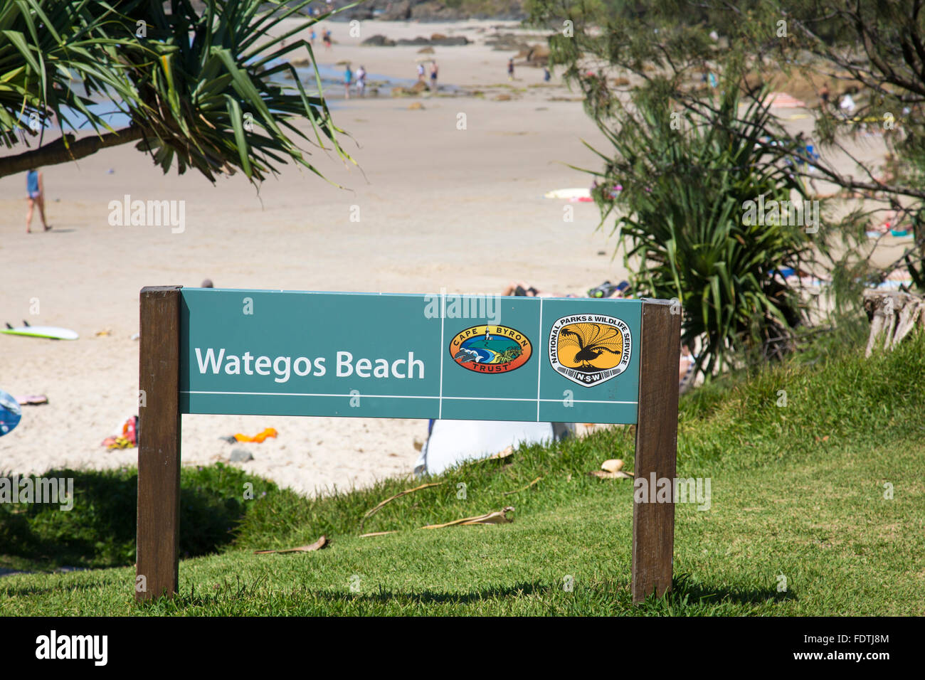 Beach sign australia hi-res stock photography and images - Alamy