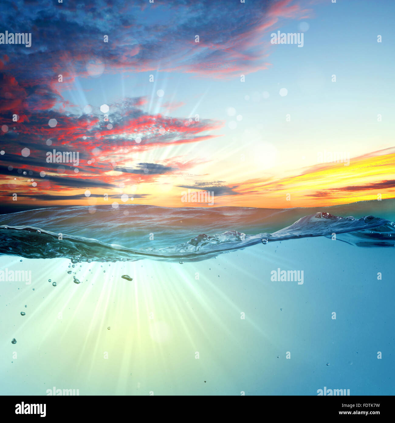 Underwater design template hi-res stock photography and images - Alamy