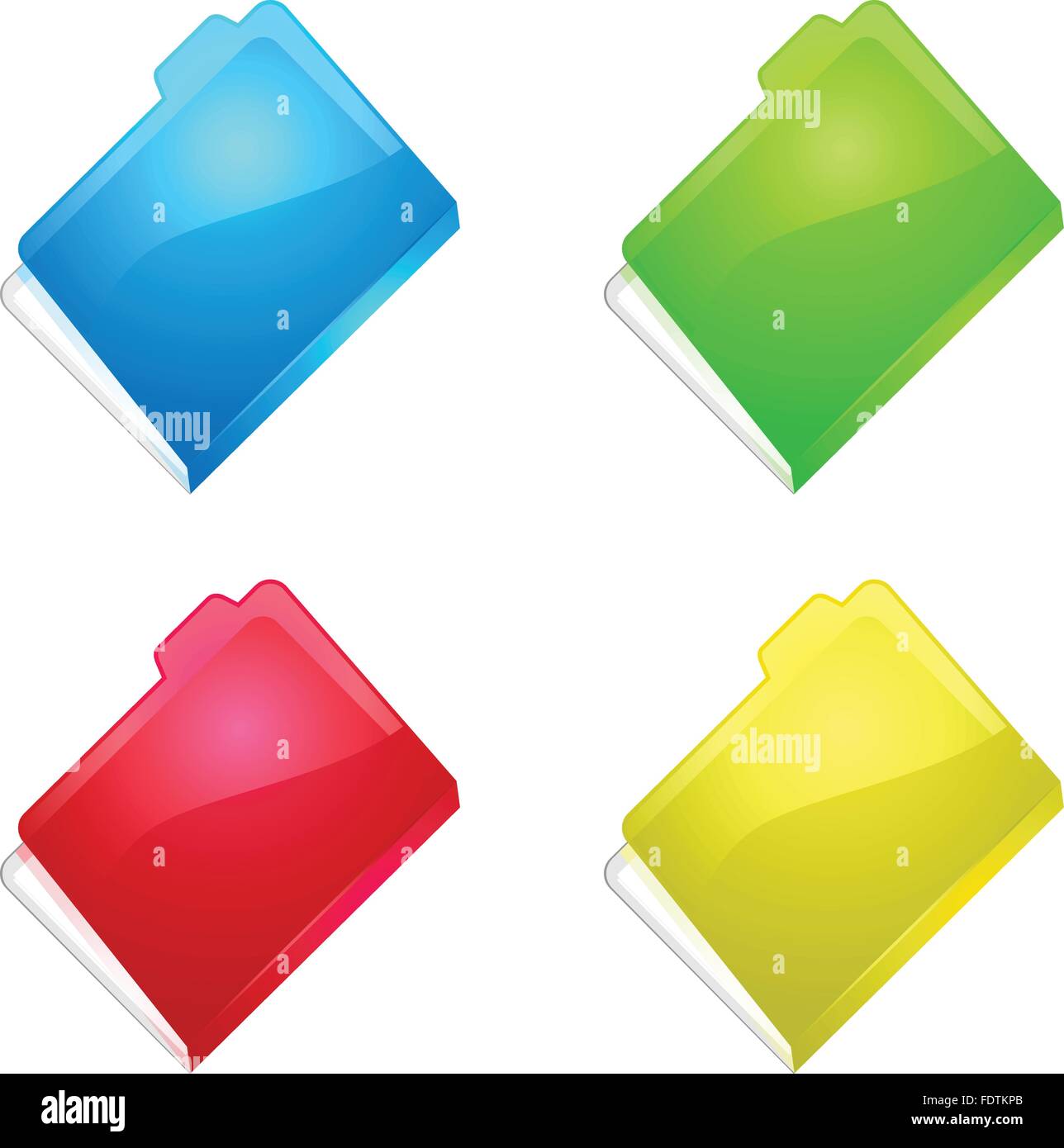 Data folder icon red Stock Vector Images - Alamy