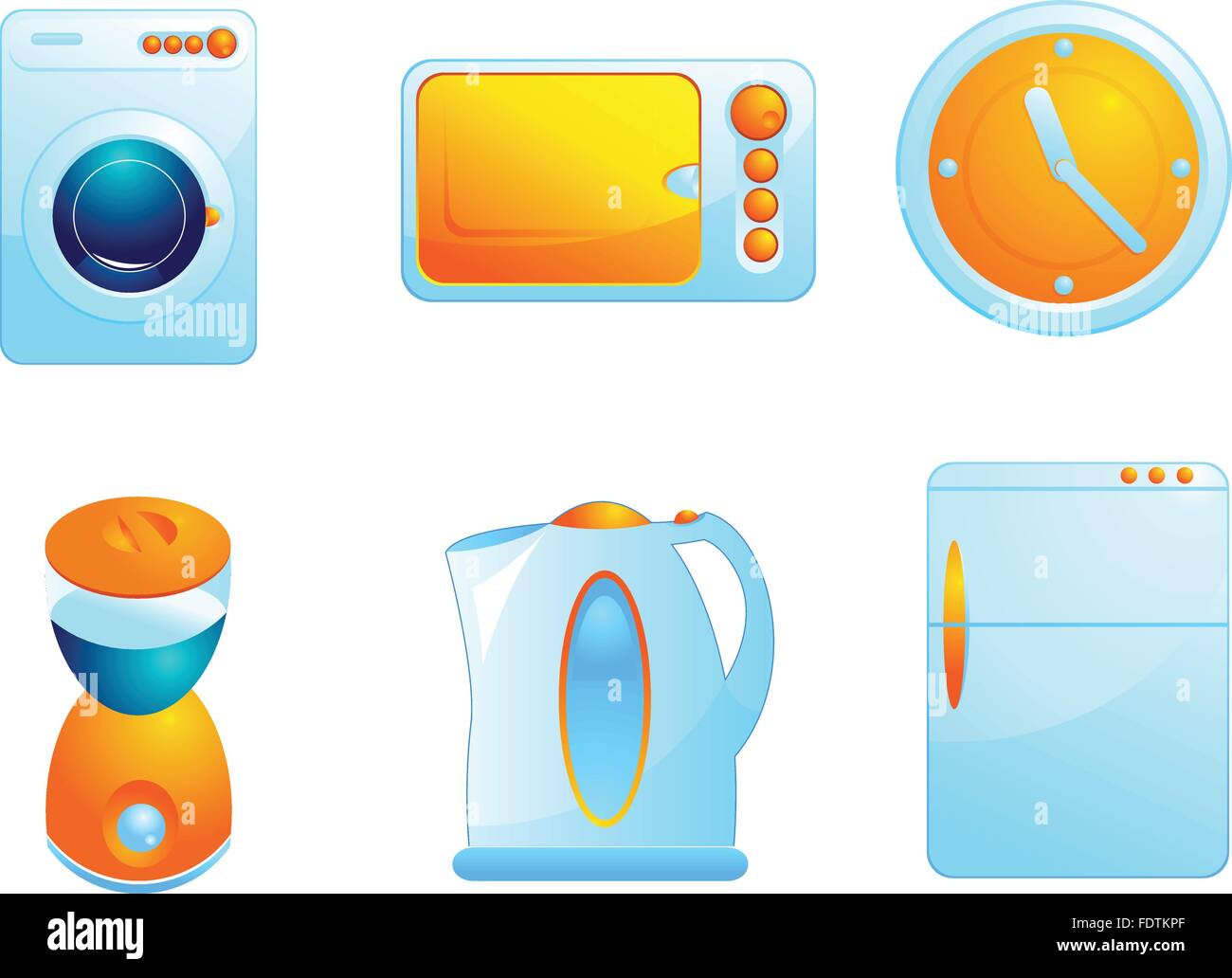 Home equipment icons Stock Vector Image & Art - Alamy