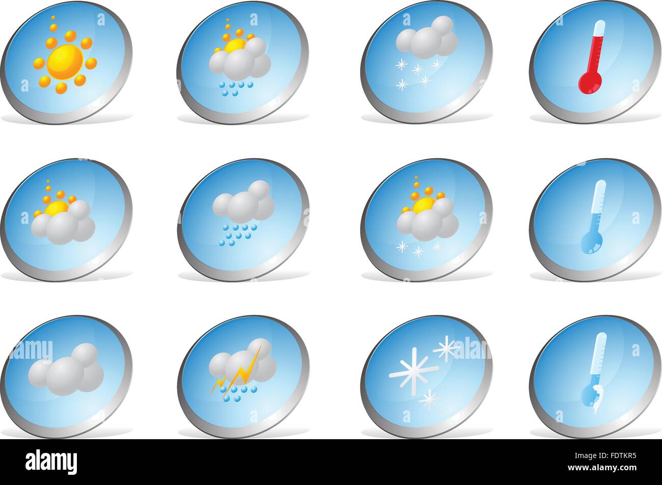Weather icon set Stock Vector Image & Art - Alamy