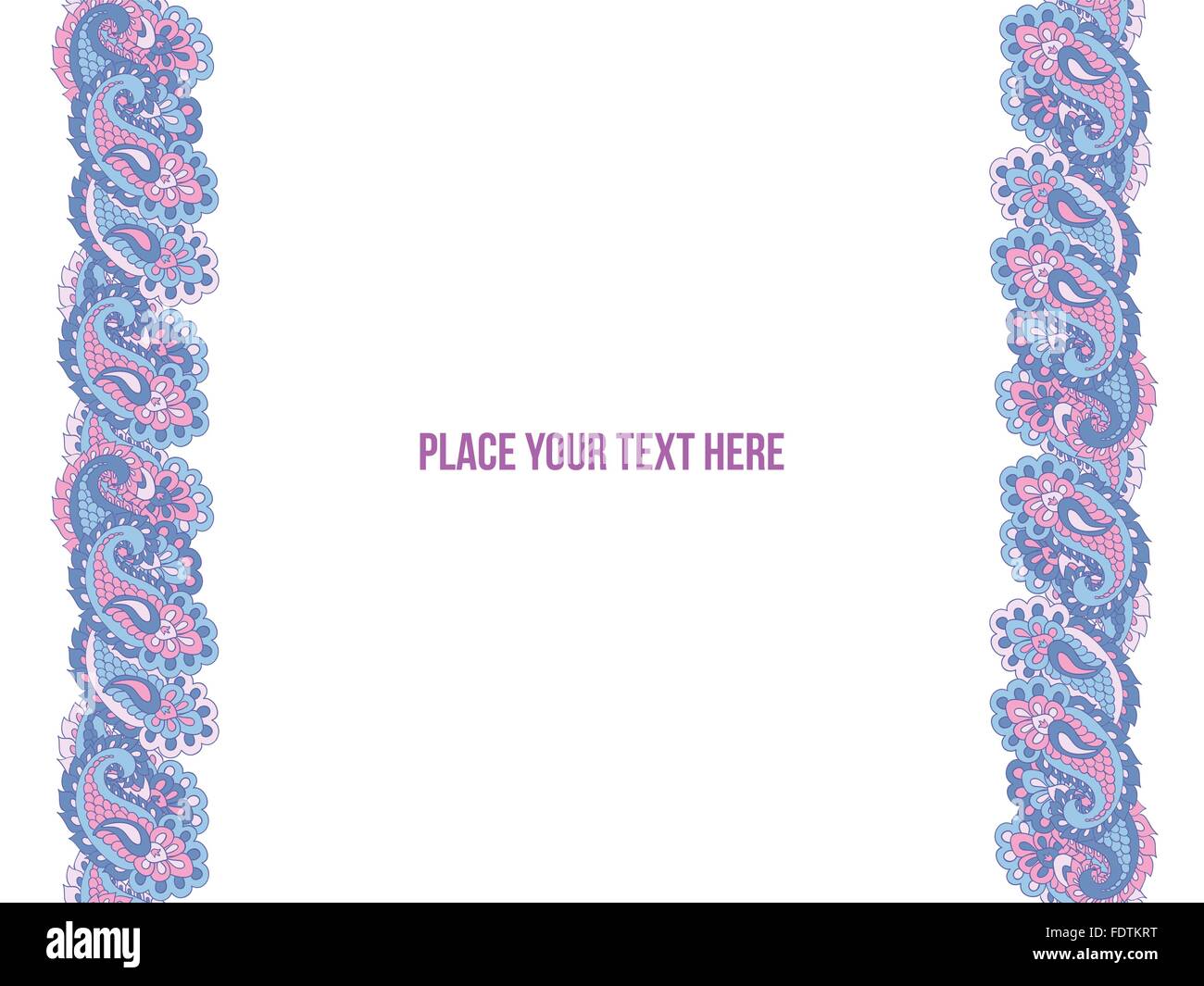 Abstract paisley border Stock Vector Image & Art - Alamy