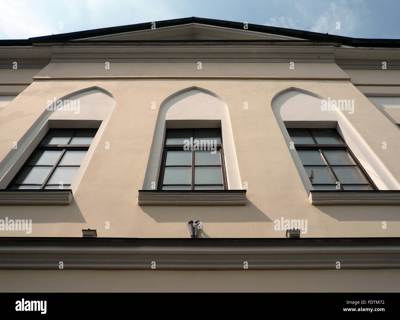 old yellow building at dry sunny day Stock Photo - Alamy