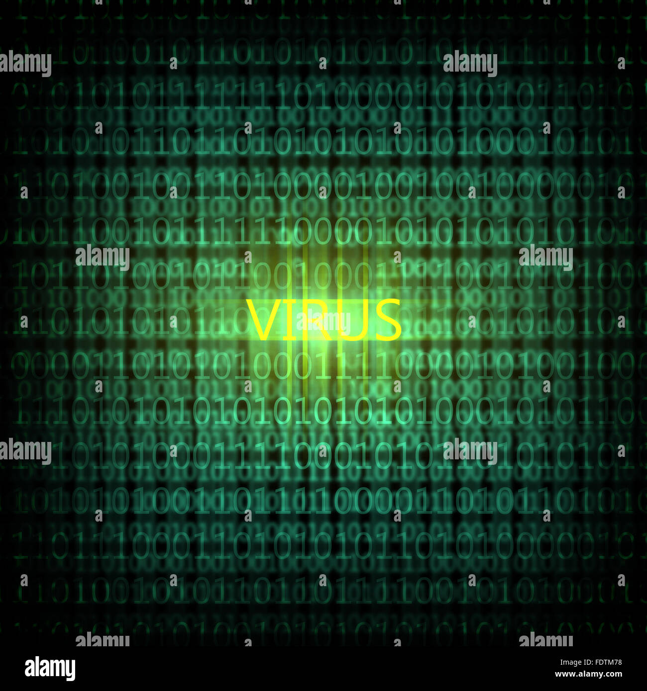 A computer virus detection symbol illustration with word Virus Stock ...
