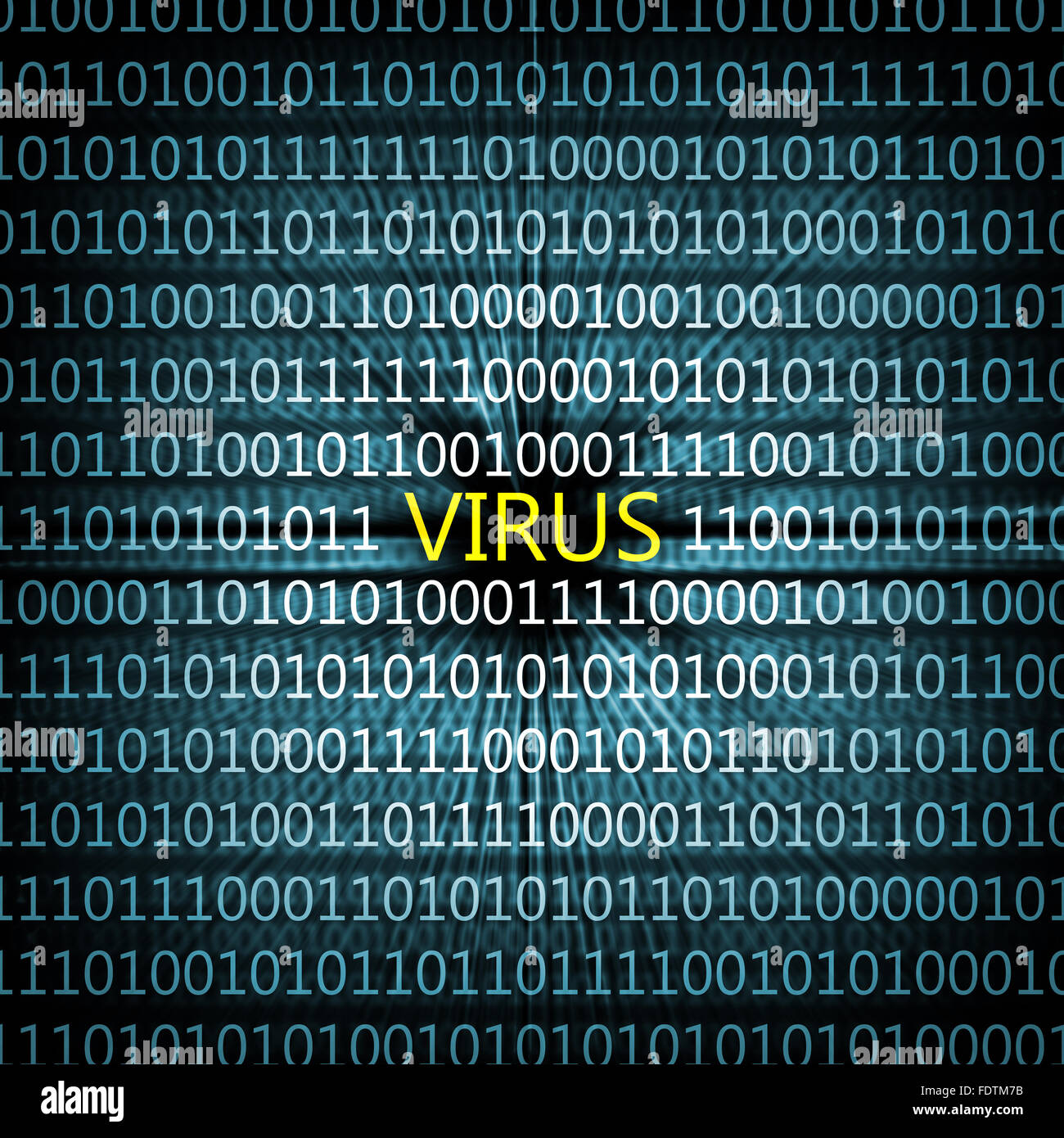 A computer virus detection symbol illustration with word Virus Stock ...