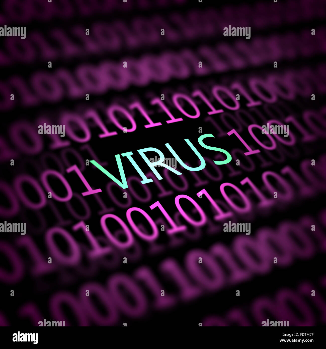 A computer virus detection symbol illustration with word Virus Stock ...