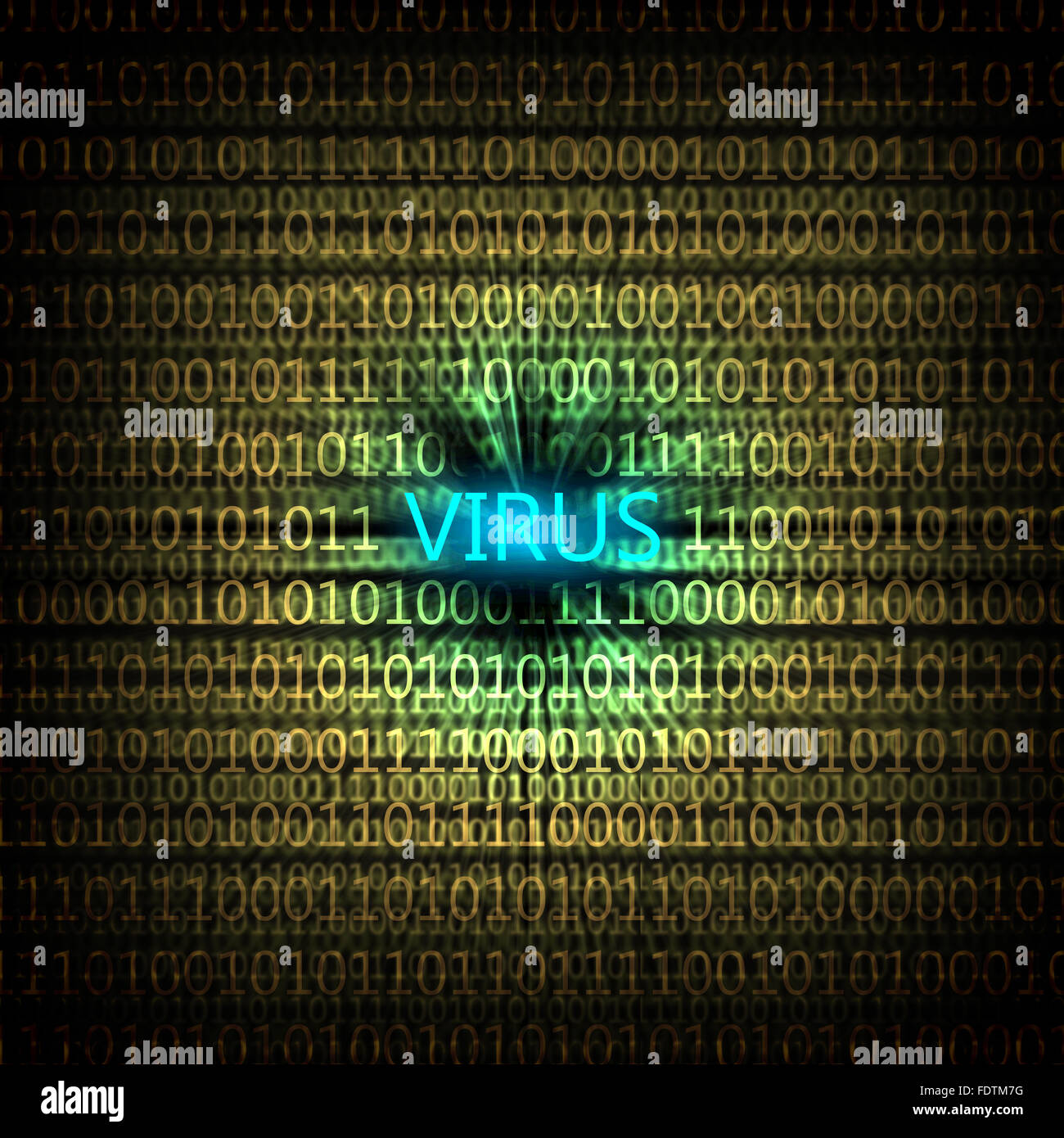 A computer virus detection symbol illustration with word Virus Stock ...