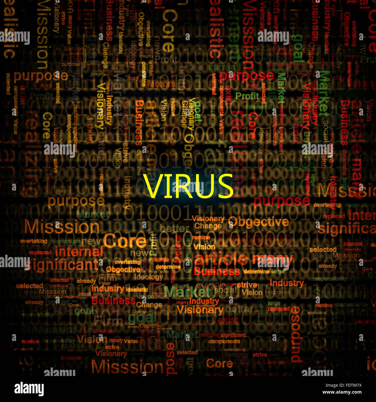 A computer virus detection symbol illustration with word Virus Stock ...