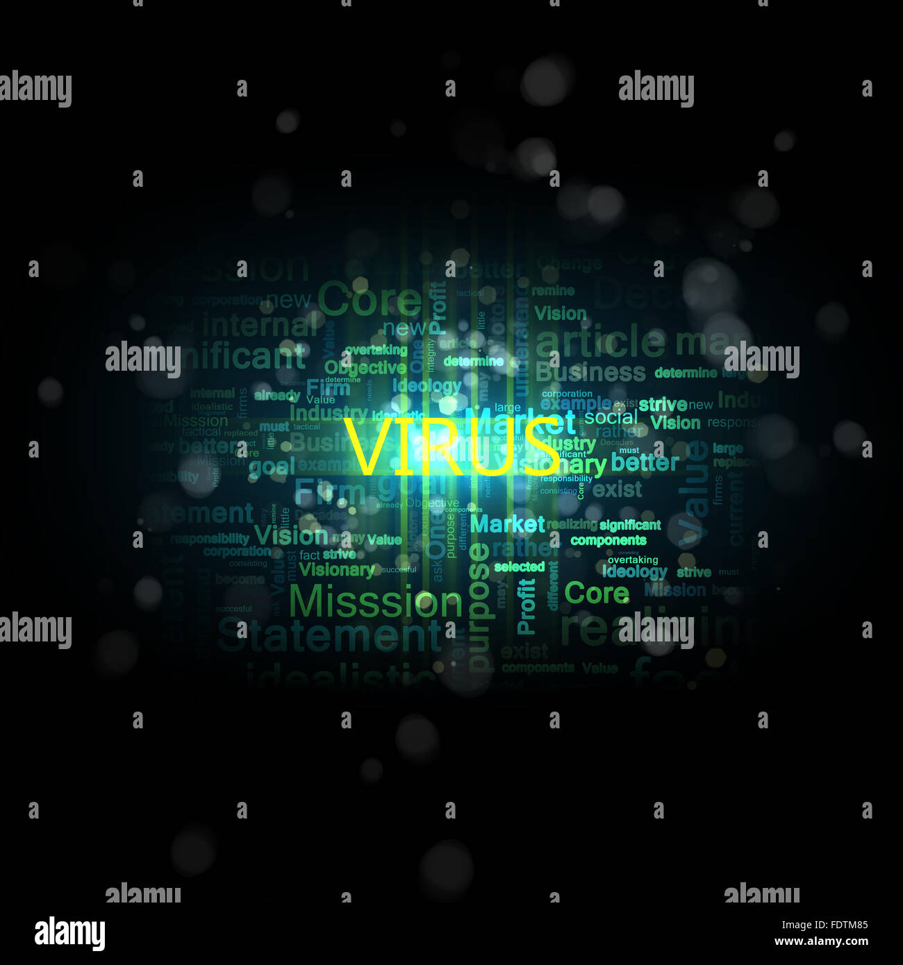 A computer virus detection symbol illustration with word Virus Stock ...