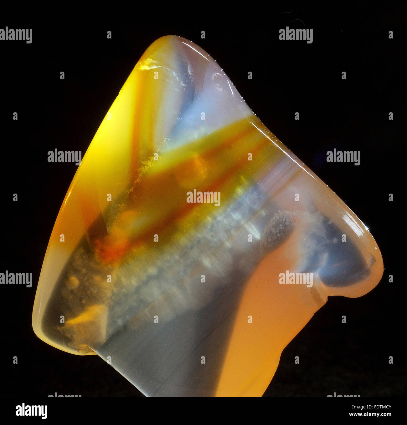 Quartz. Arrow shaped specimen of colorful quartz Stock Photo - Alamy