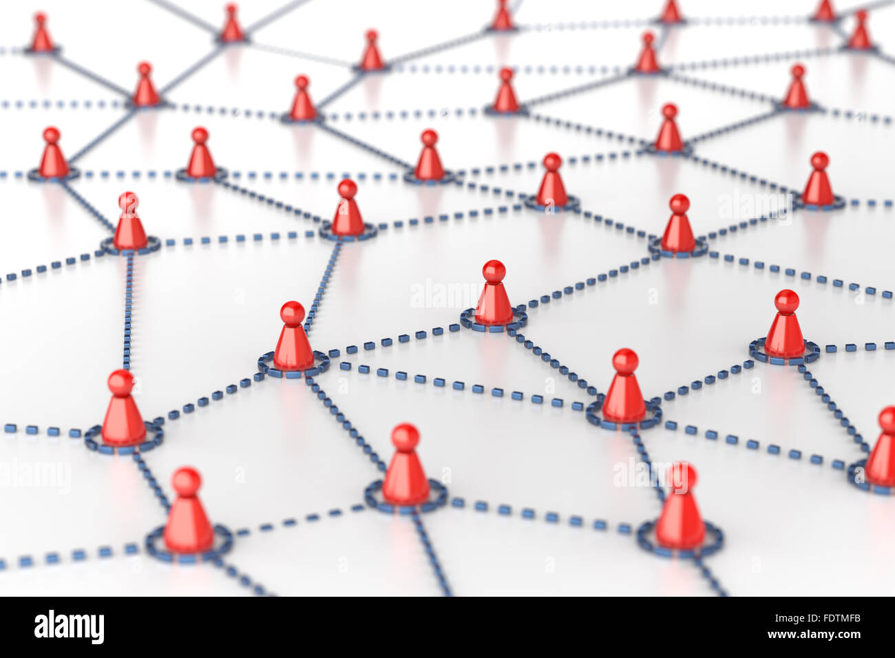 3d rendering concept image representing network, networking, connection ...