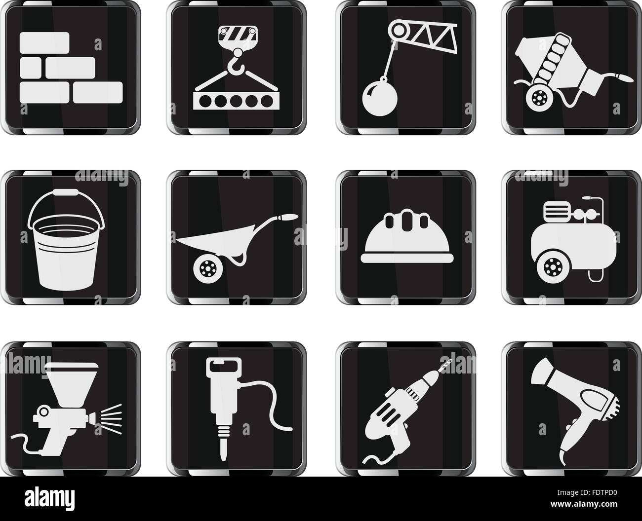 Symbols of building equipment Stock Vector Image & Art - Alamy