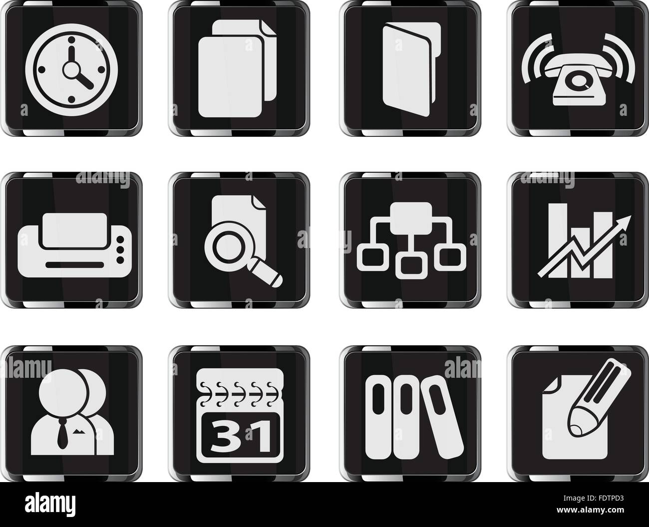 Business simple vector icons Stock Vector Image & Art - Alamy