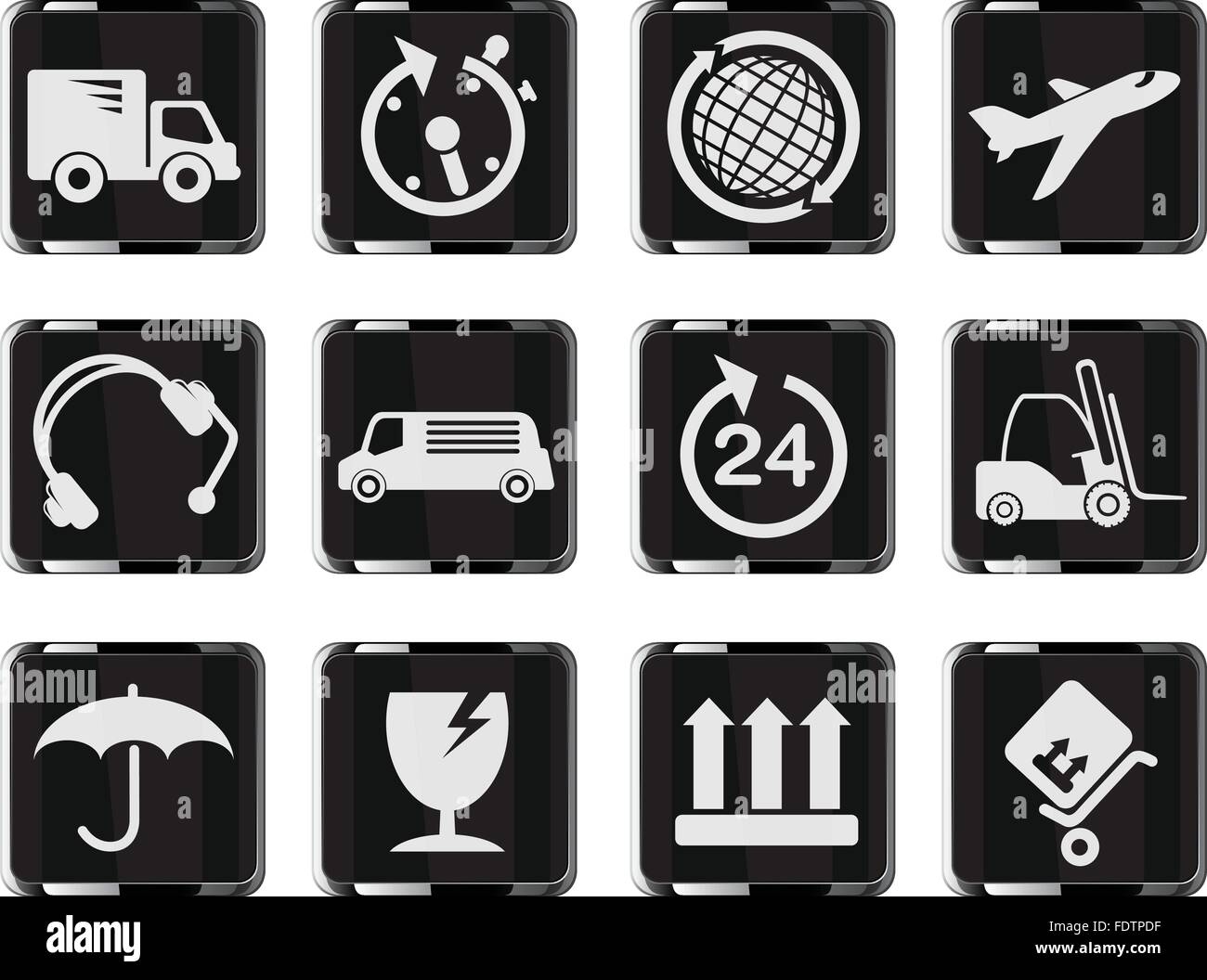 Cargo shipping symbols Stock Vector Image & Art - Alamy