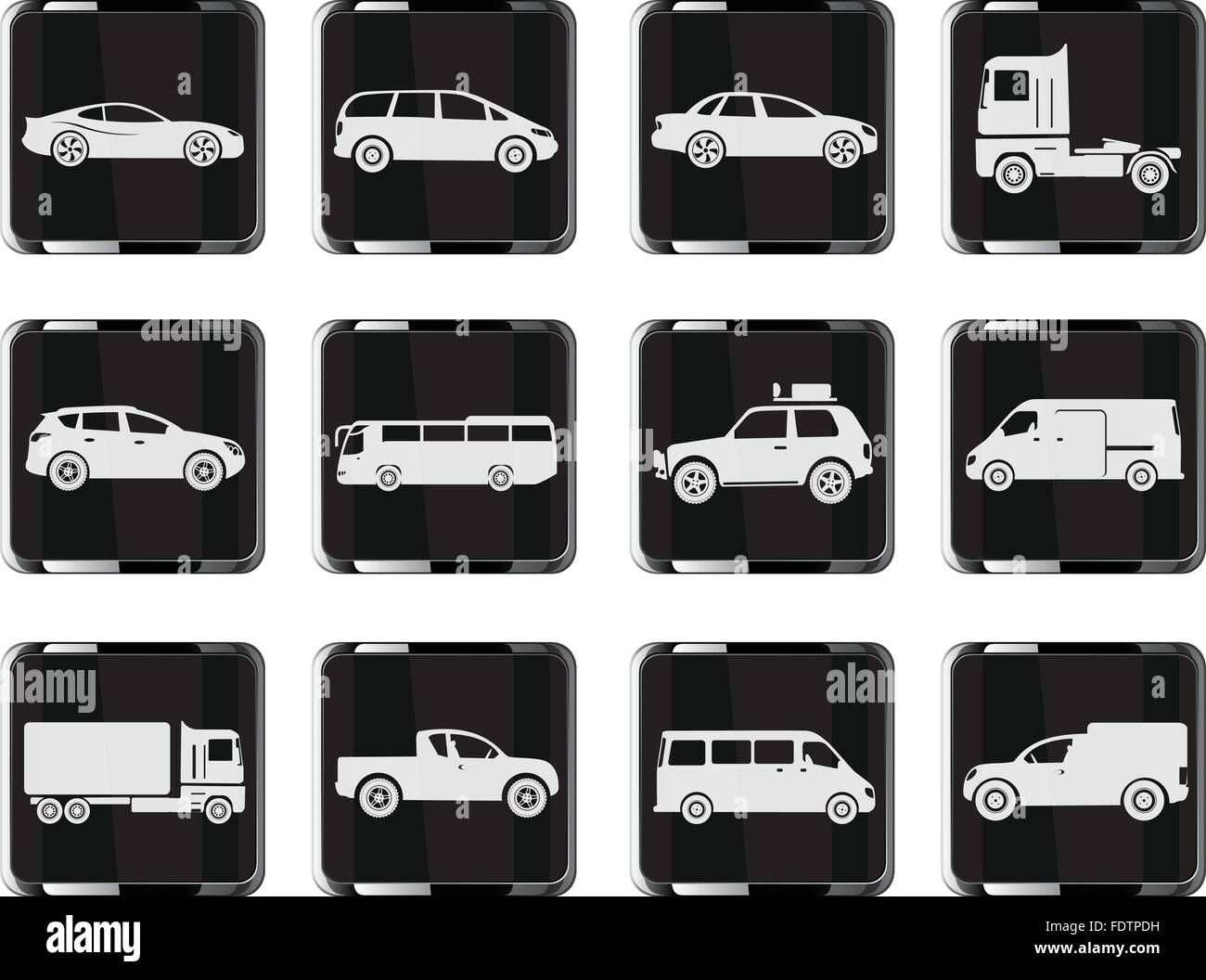 Vehicles Icon Set Stock Vector Image & Art - Alamy