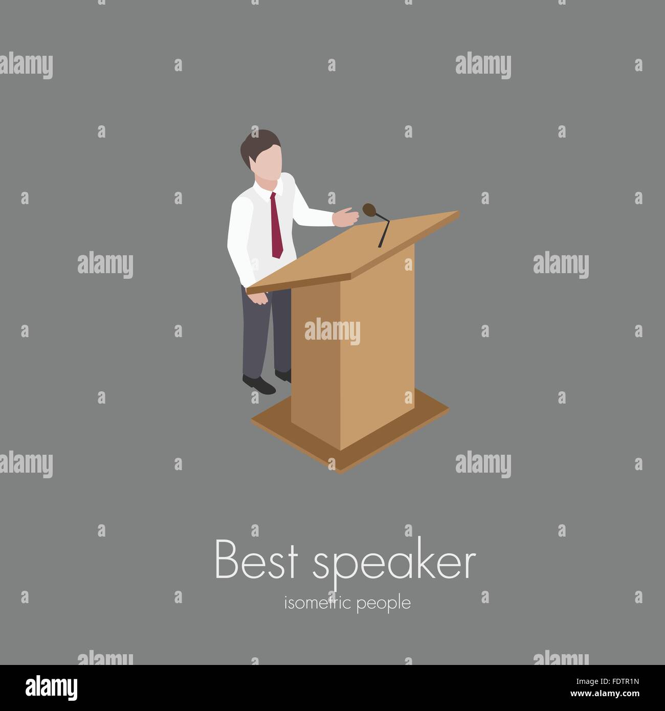 Speech podium man Stock Vector Images - Alamy