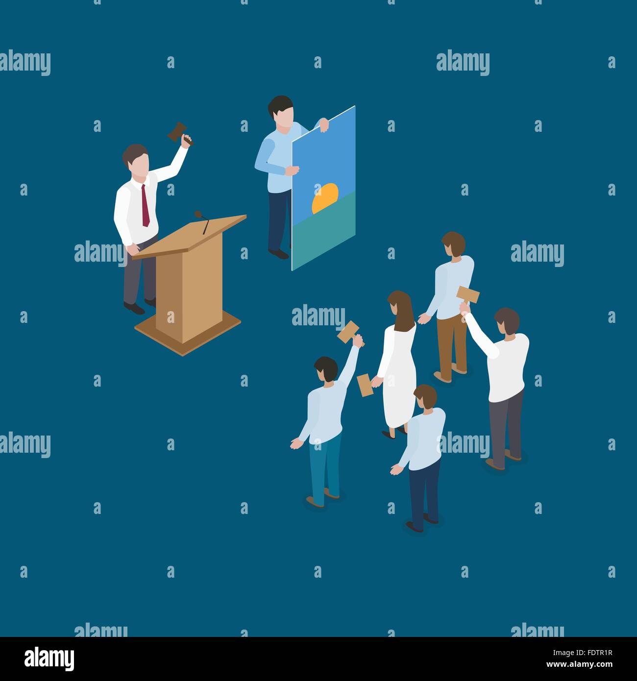 Art auctioneer Stock Vector Images - Alamy