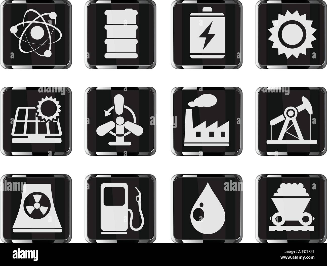 Icon Set, Energy and Industry Stock Vector Image & Art - Alamy