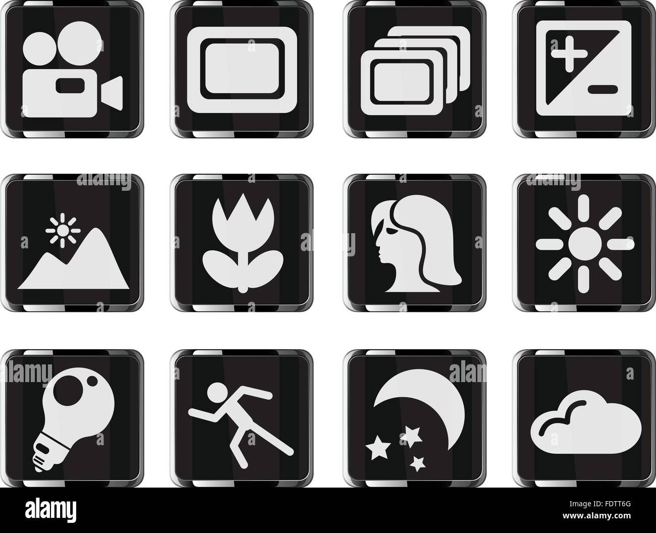 Camera modes Stock Vector Images - Alamy