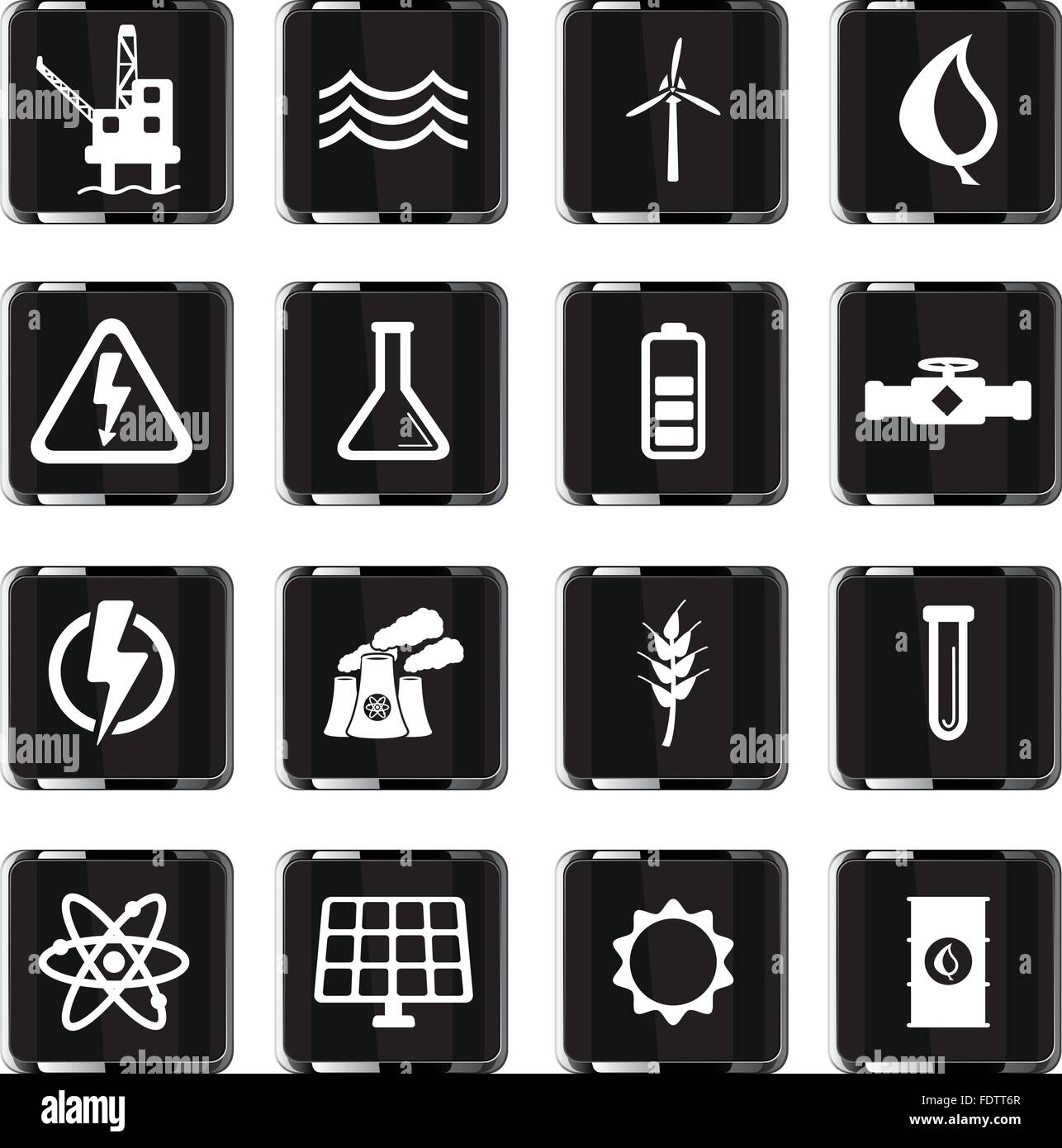 Power generation simply icons Stock Vector Image & Art - Alamy