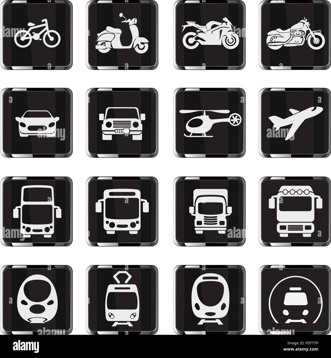 Transport mode icons Stock Vector Image & Art - Alamy