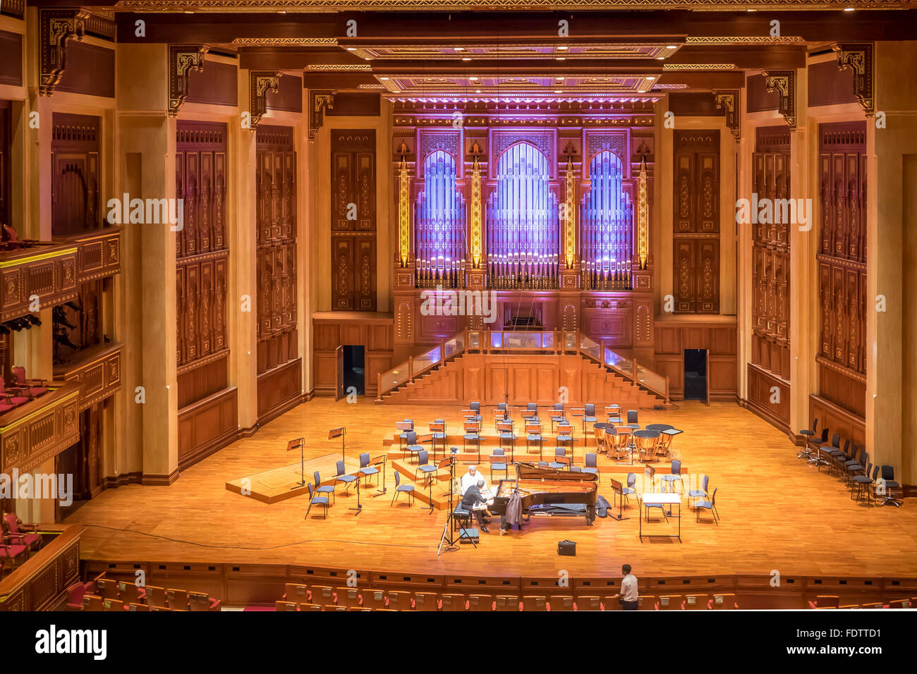 Oman, Muscat, Royal Opera House, stage Stock Photo - Alamy