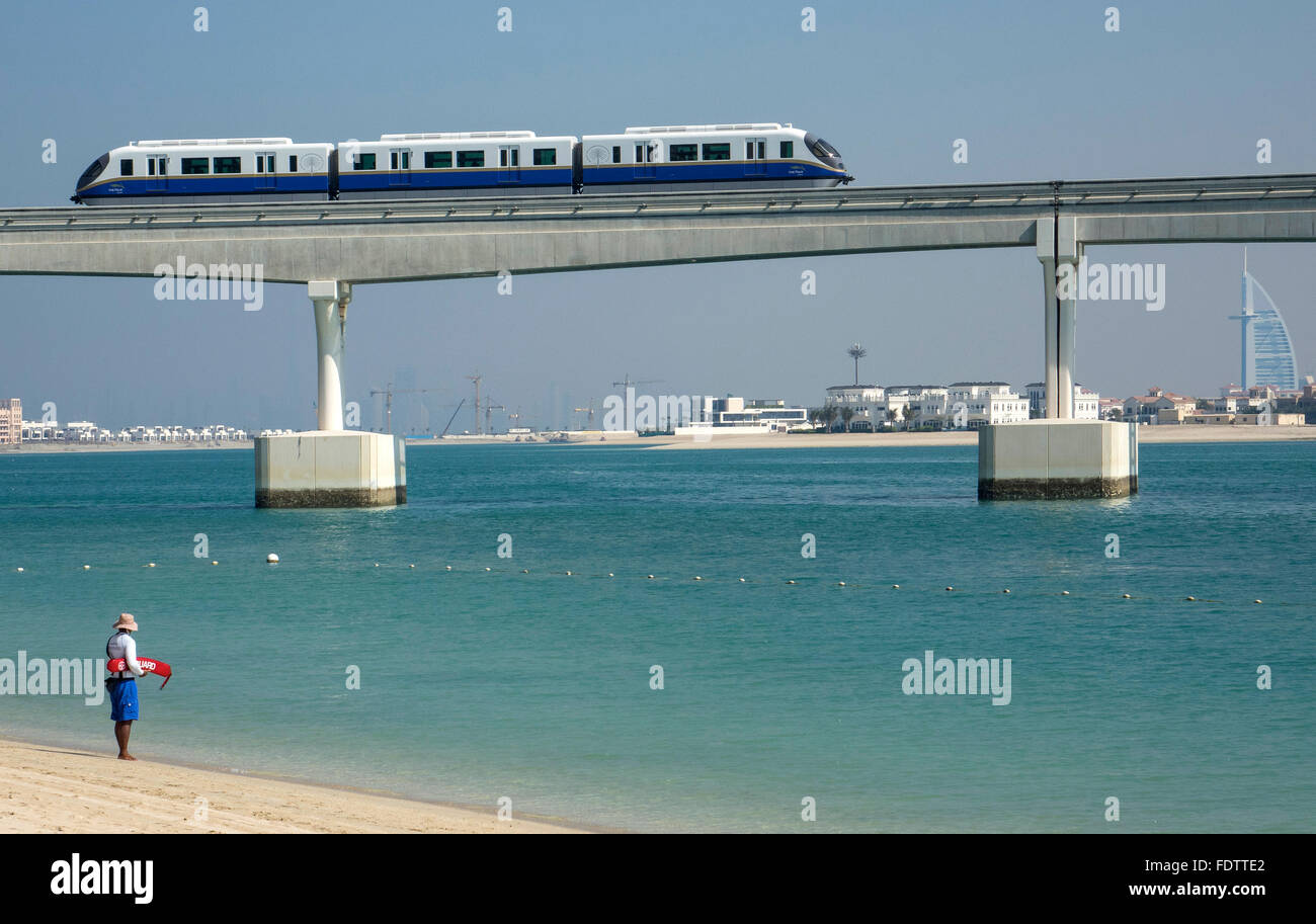 United Arab Emirates, Dubai, Palm Monorail Stock Photo - Alamy