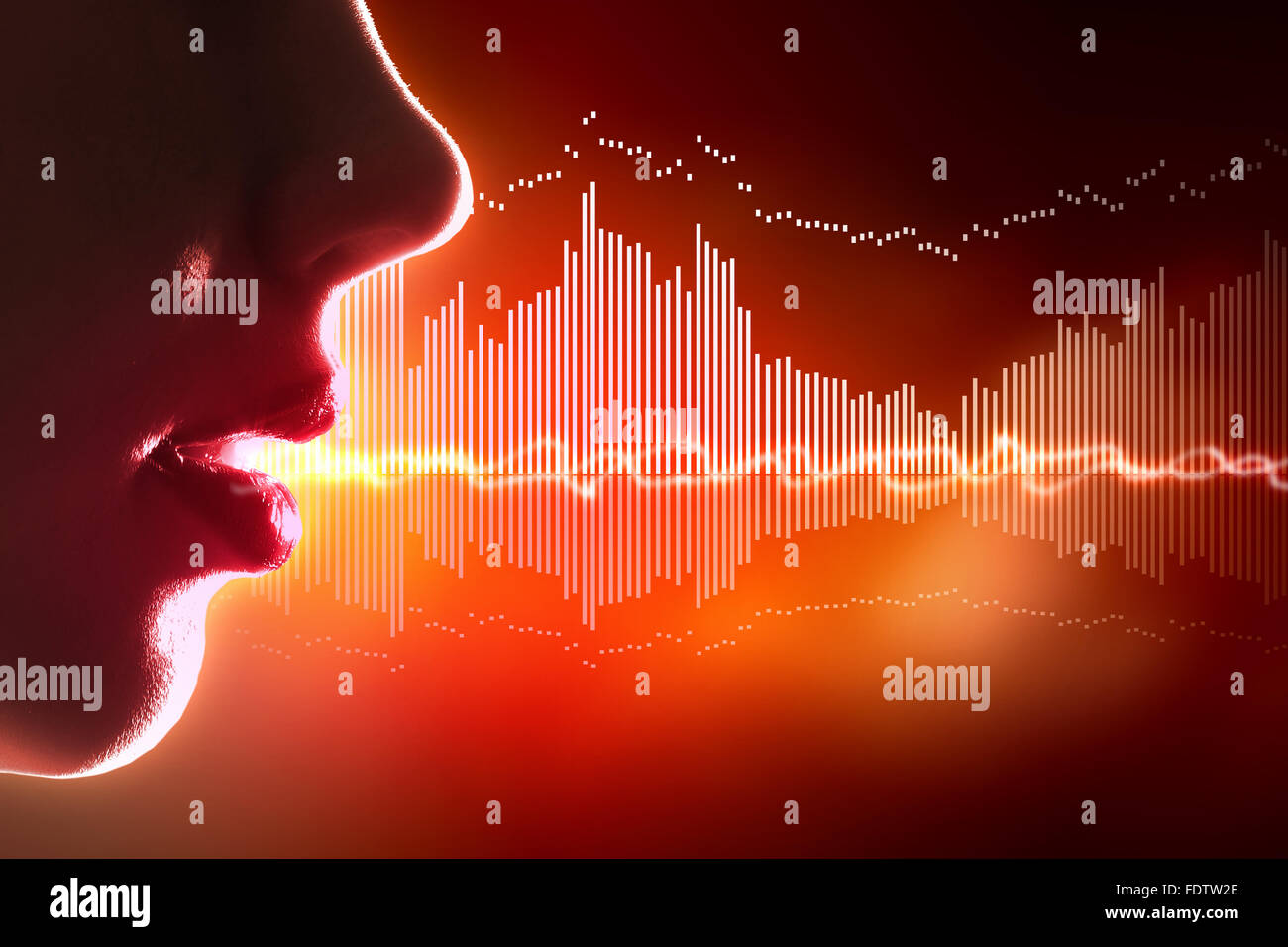 Equalizer sound wave background theme. Colour illustration Stock Photo ...