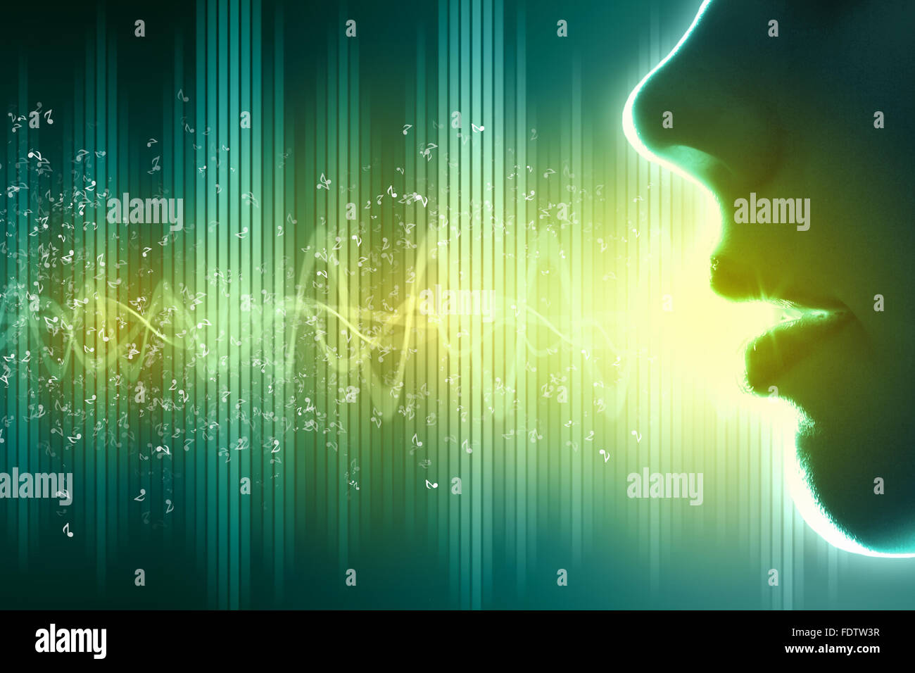 Equalizer sound wave background theme. Colour illustration Stock Photo ...